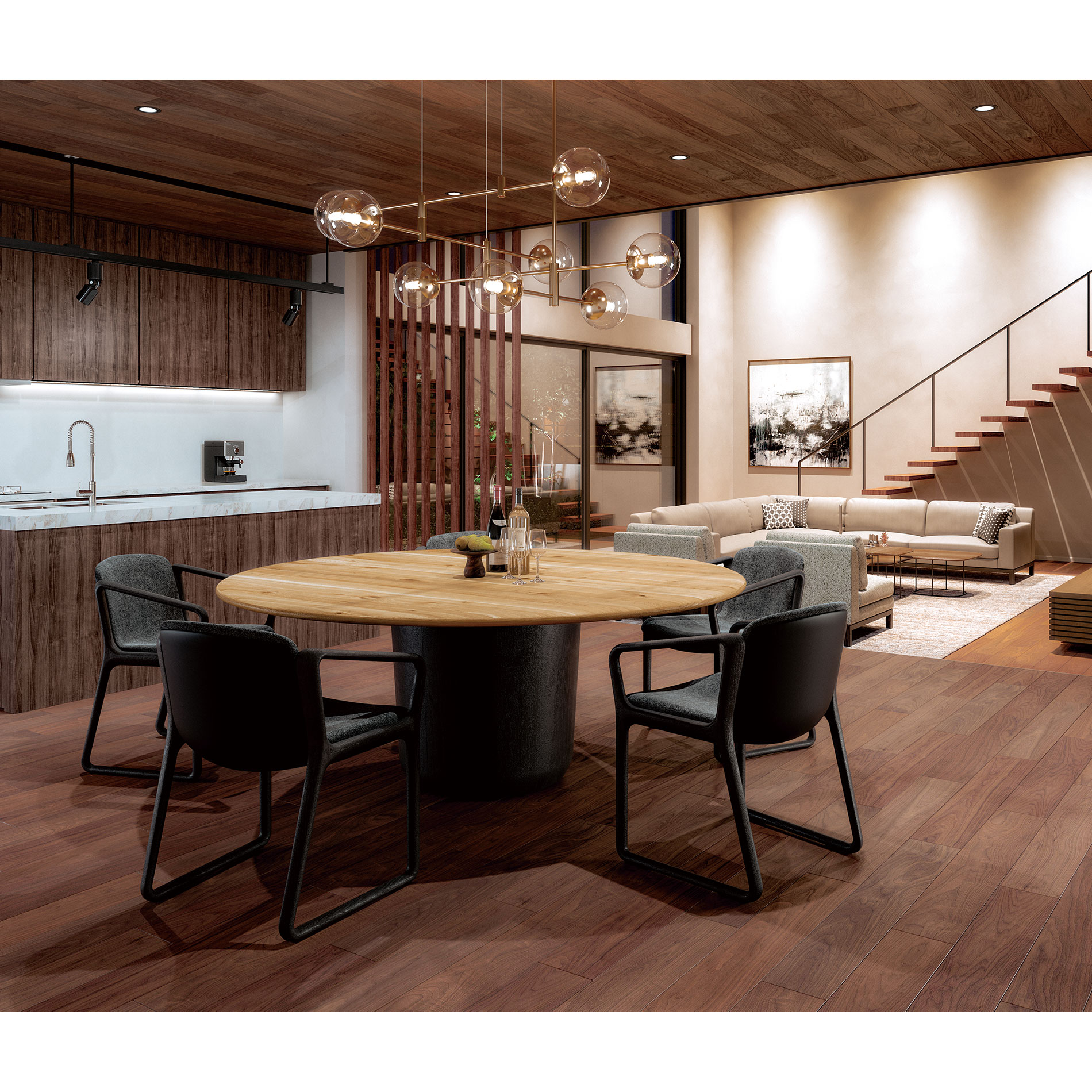 ONE LUX Dining Rotary Table φ90 | CONDE HOUSE