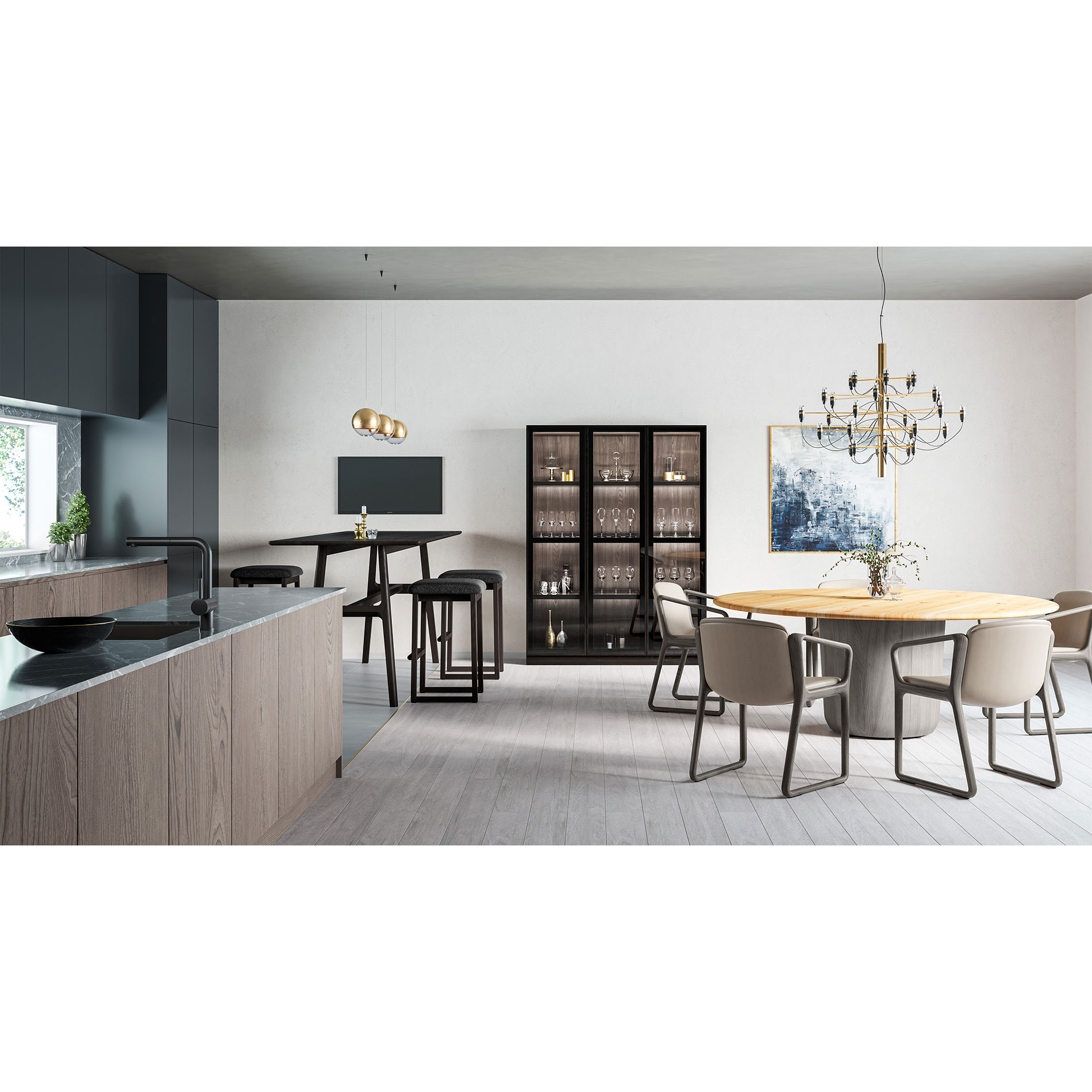 ONE LUX Dining Rotary Table φ90 | CONDE HOUSE