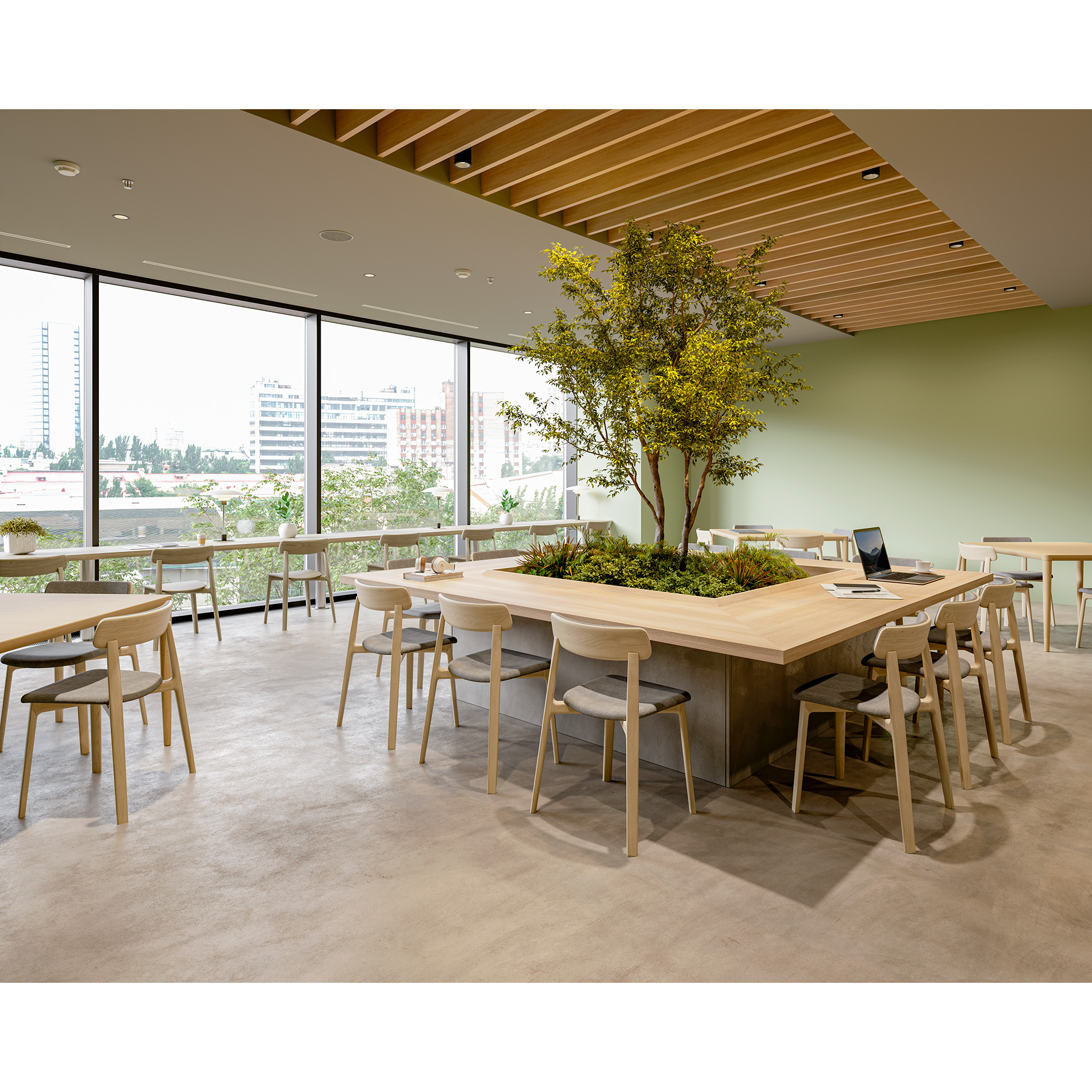 AATOS Dining Stacking High Chair UB (Upholstered Seat) | CONDE HOUSE