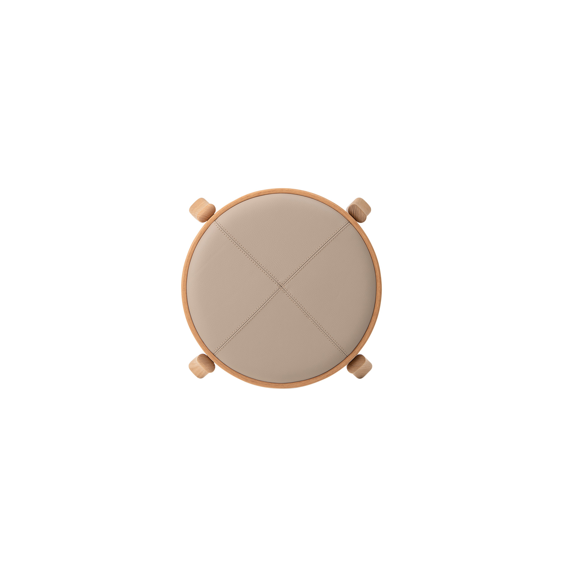 RUNT OM Stool (Upholstered Seat) | CONDE HOUSE
